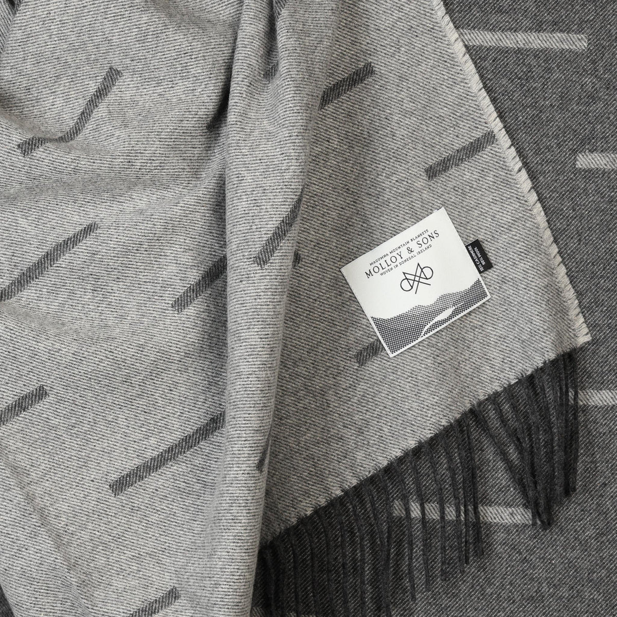 Charcoal Dash Throw – Molloy & Sons